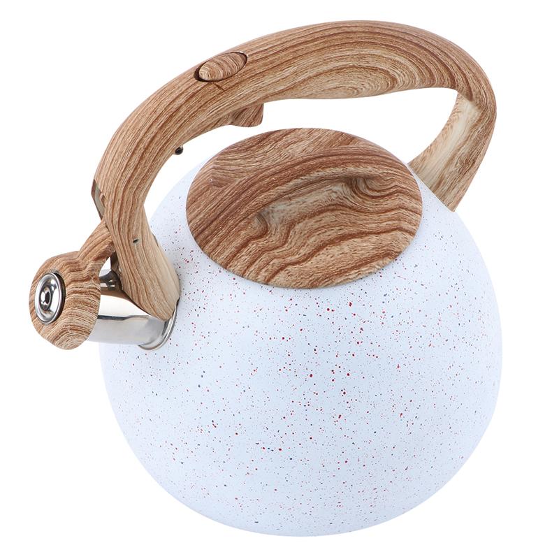 1Pc 2.8L Antique Stainless Steel Wooden Handle Fla... – Vicedeal