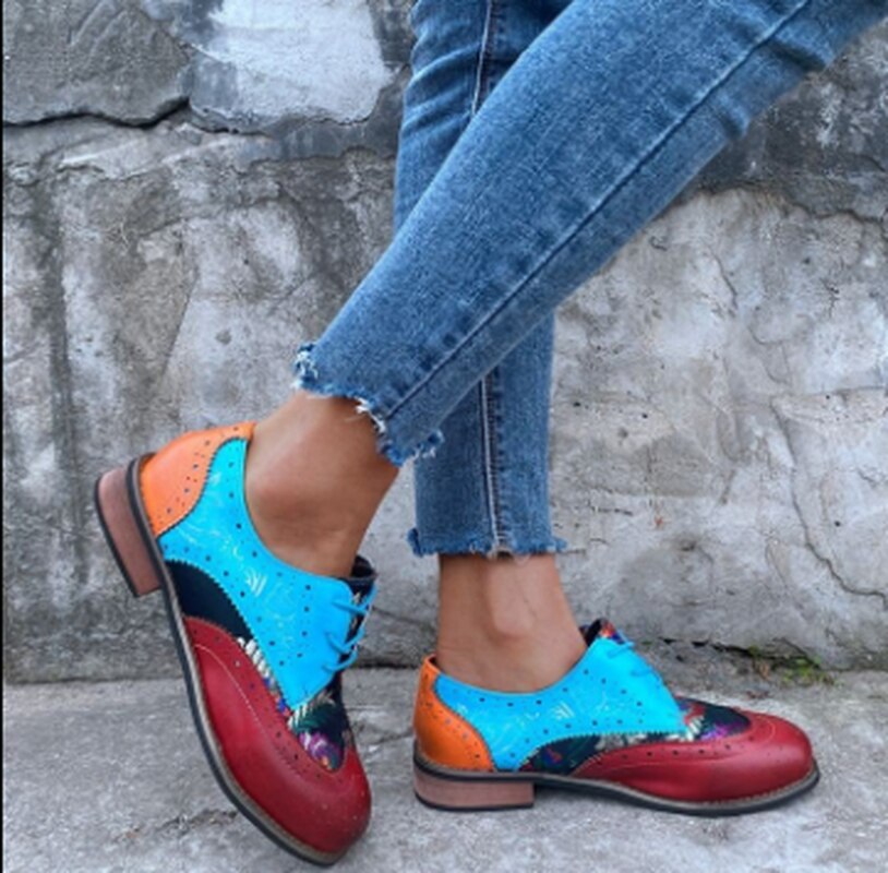 office ladies shoe women low heel chunky office hi... – Grandado