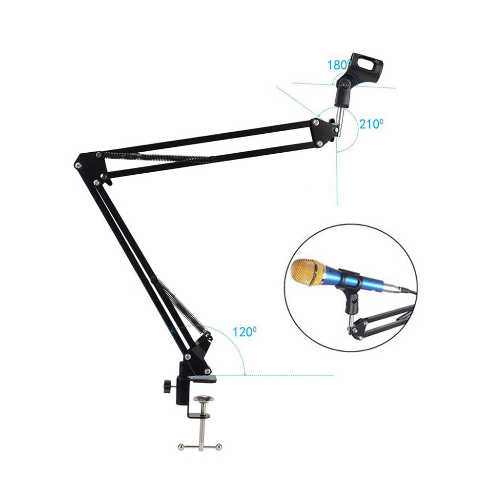 Foldable Metal Extendable Microphone Stand Bracket... – Grandado