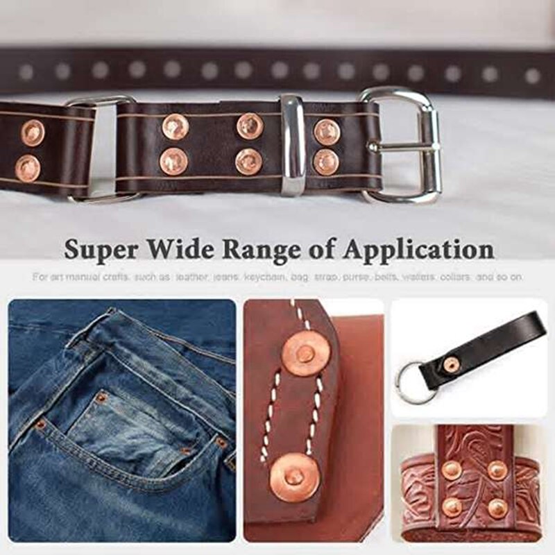 50 Sets DIY Luggage Rivet Leather Craft Rivet Tubu... – Grandado