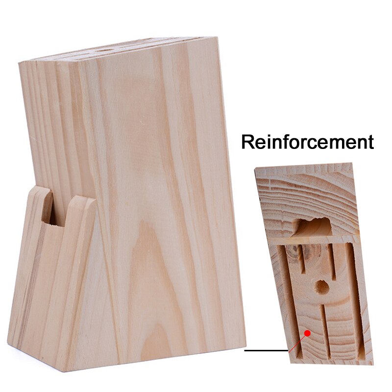 Wood Knife Holder Rest Bamboo Knife Block Stand Kn... – Vicedeal