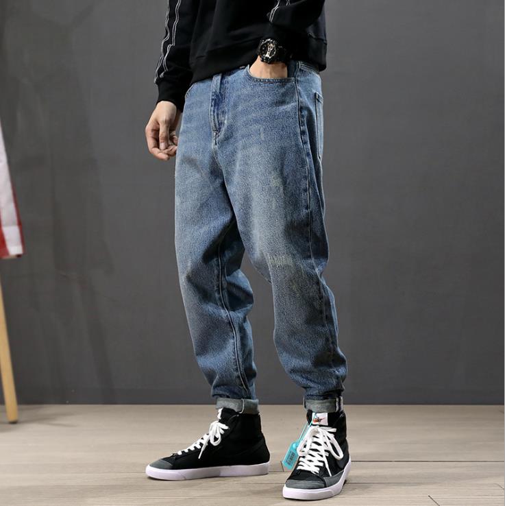Men Jeans Plus Size 42 Men's Casual Denim Harem Pa... – Vicedeal