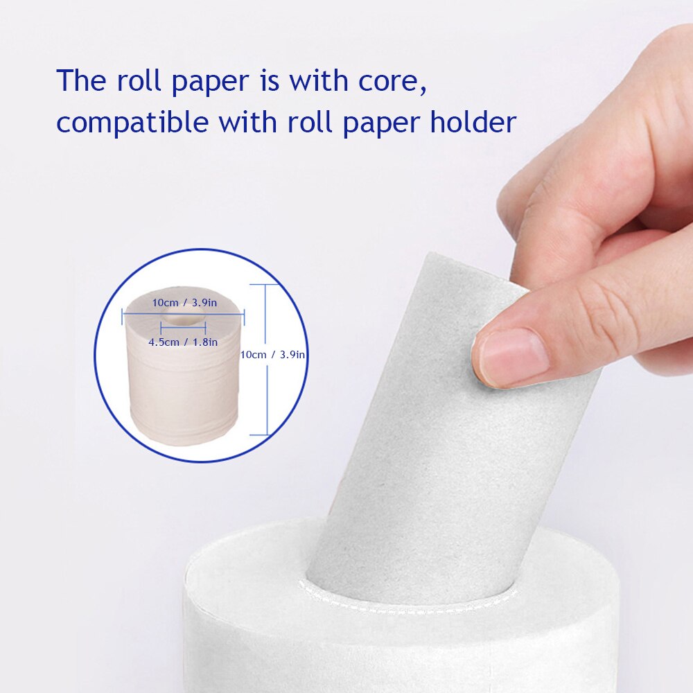 10 Rolls Toilet Paper Bathroom Roll Paper Towels 3... – Grandado