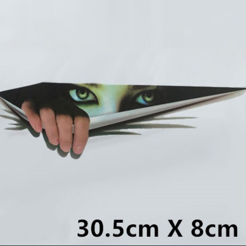 3D Car Styling Funny Cat Eyes Peeking Car Sticker ... – Grandado