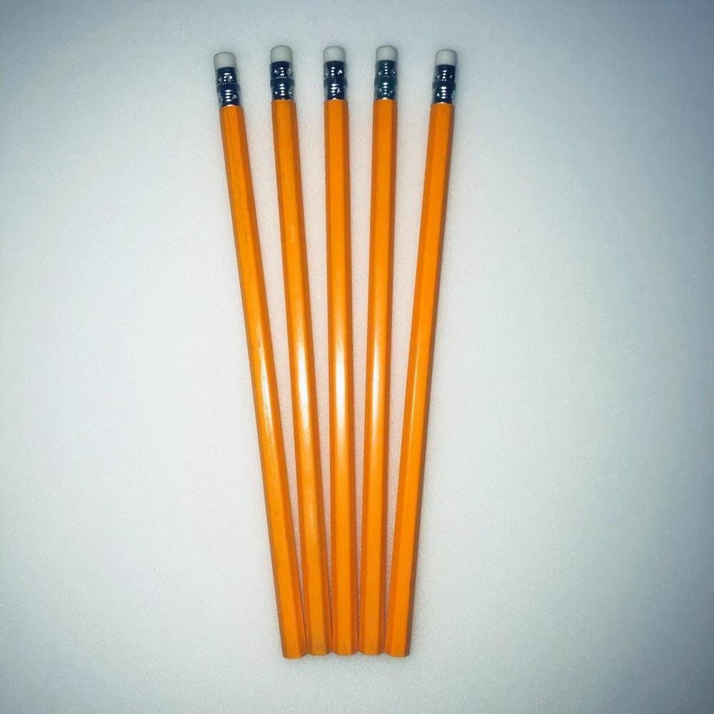 Orange minimalist pencil HB wooden pencil sketch p... – Vicedeal