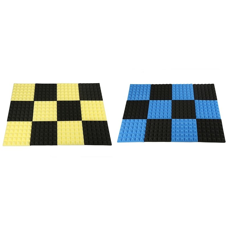 24 Pcs Houtskool Akoestisch Schuim Tegels Geluidsi... – Vicedeal
