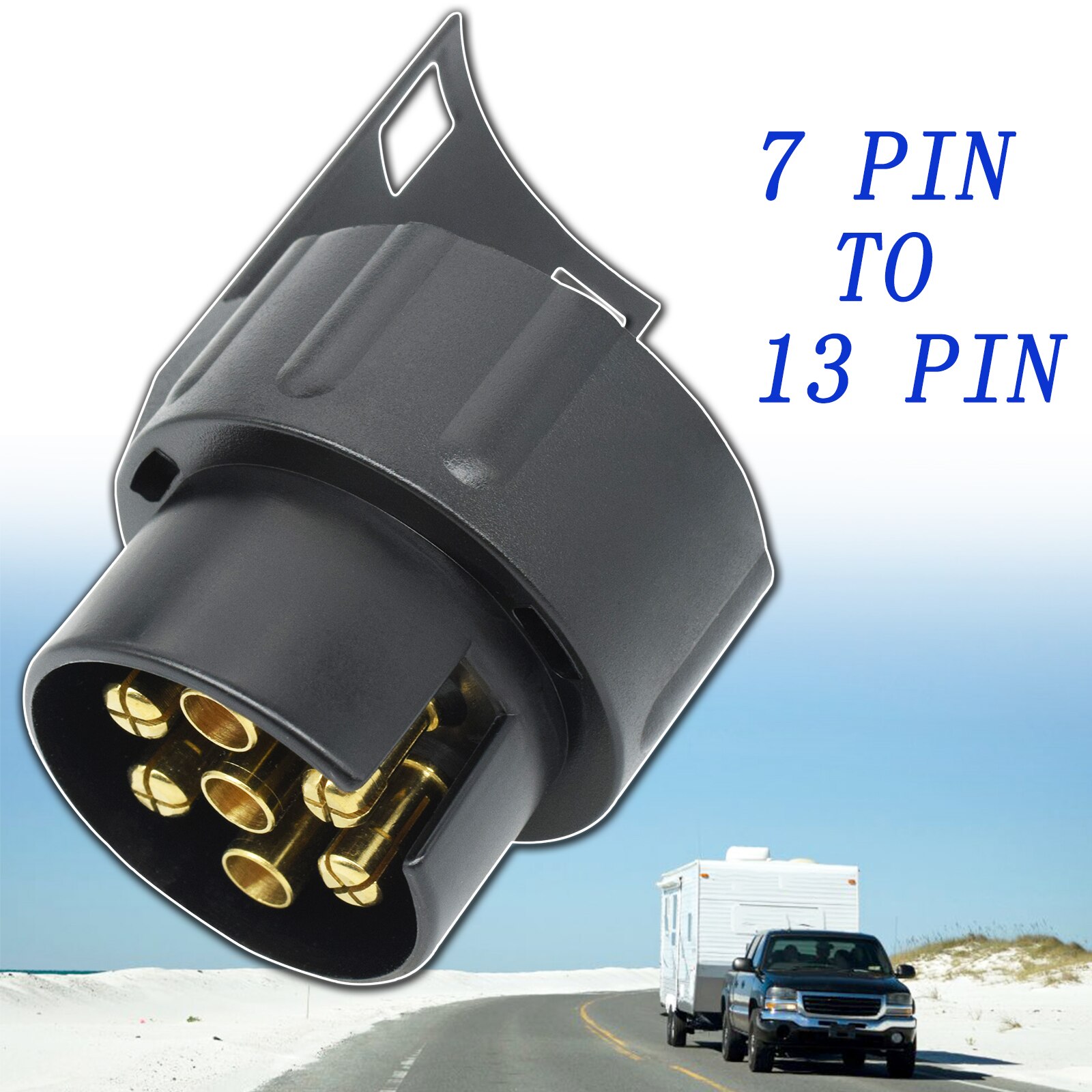 7 Pin To 13 Pin Trailer Adapter 12V Electric Conve... – Grandado