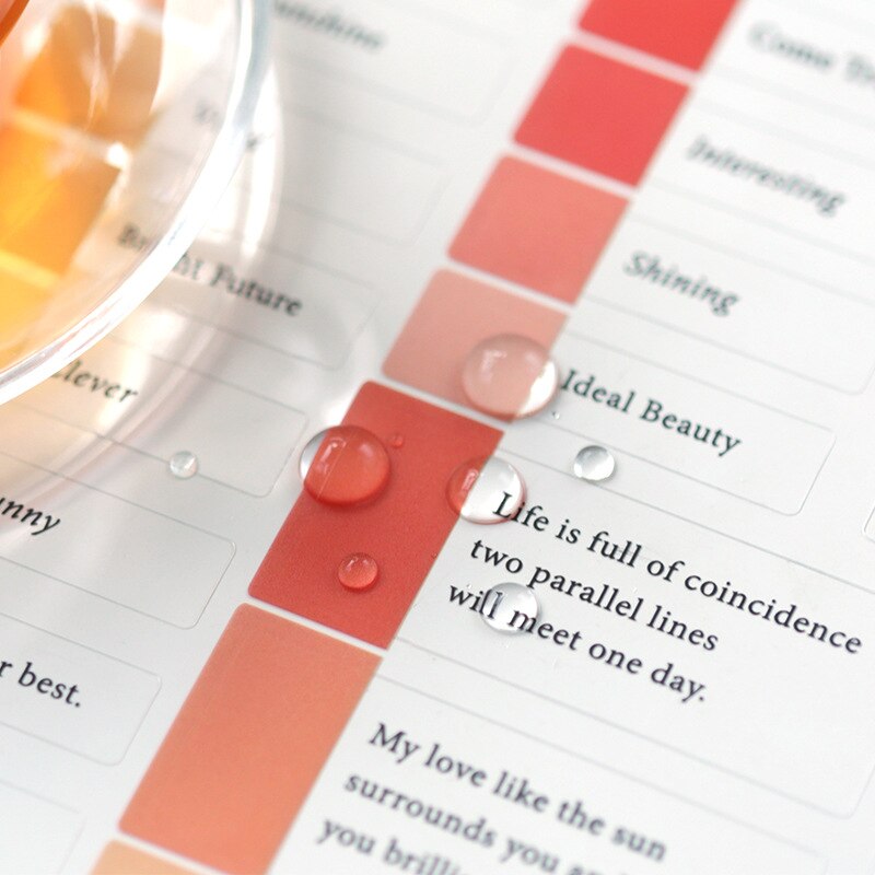 3 Sheets Self Adhesive Mini Diy Pvc Paper Index Ta... – Vicedeal