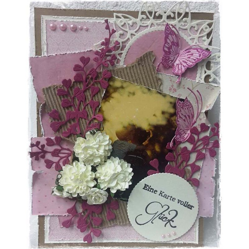 YaMinSanNiO Leaves Frame Dies Scrapbooking Leaf Me... – Grandado