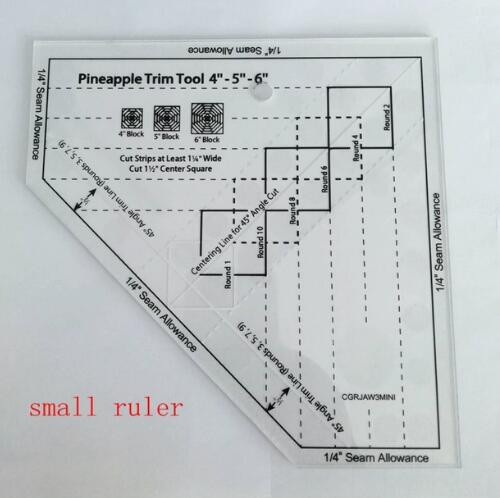 NON-SLIP The Pineapple Ruler Quilting Ruler Pineap... – Grandado