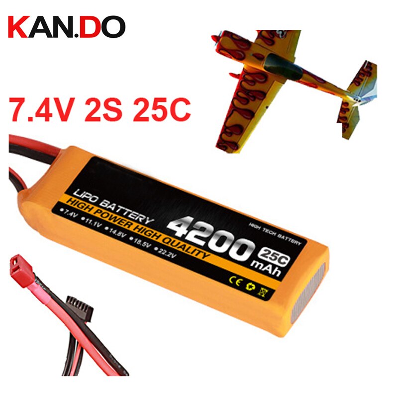 2s 25c 7.4v 4200mah airplane model battery 25C aer... – Vicedeal