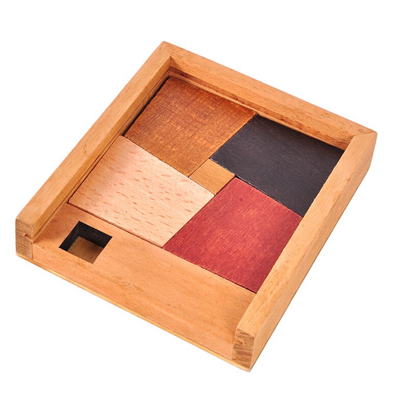Brain Teaser Wooden Jigsaw Puzzle Game Board Geome... – Grandado