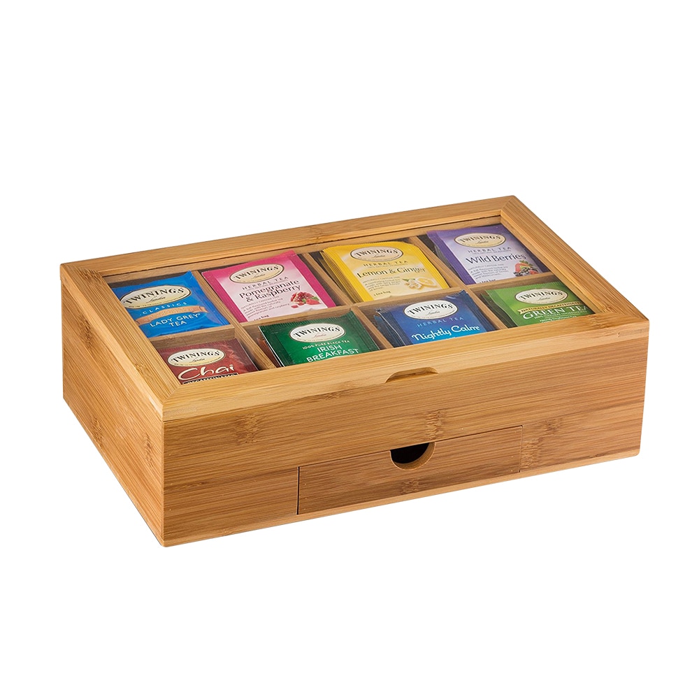 Multifunctional Bamboo Tea Box Storage Organizer B... – Vicedeal