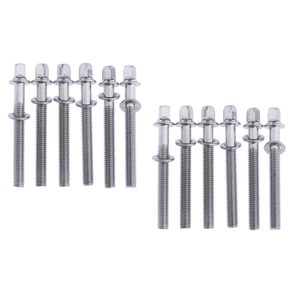 12pcs Chrome Drum Tension Rods 80mm X 5mm Tom Snar... – Vicedeal