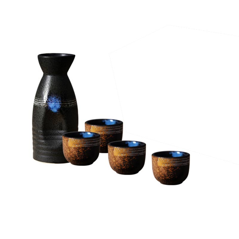 Japanese Style Sake Wine Set Retro Ceramic Flagon ... – Grandado