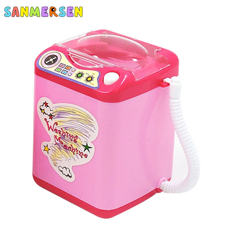 Pink Mini Electric Washing Machine Toys Makeup Bru... – Grandado