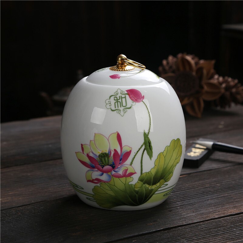 Caddy, ceramic pot, food storage tank, food jar, P... – Grandado