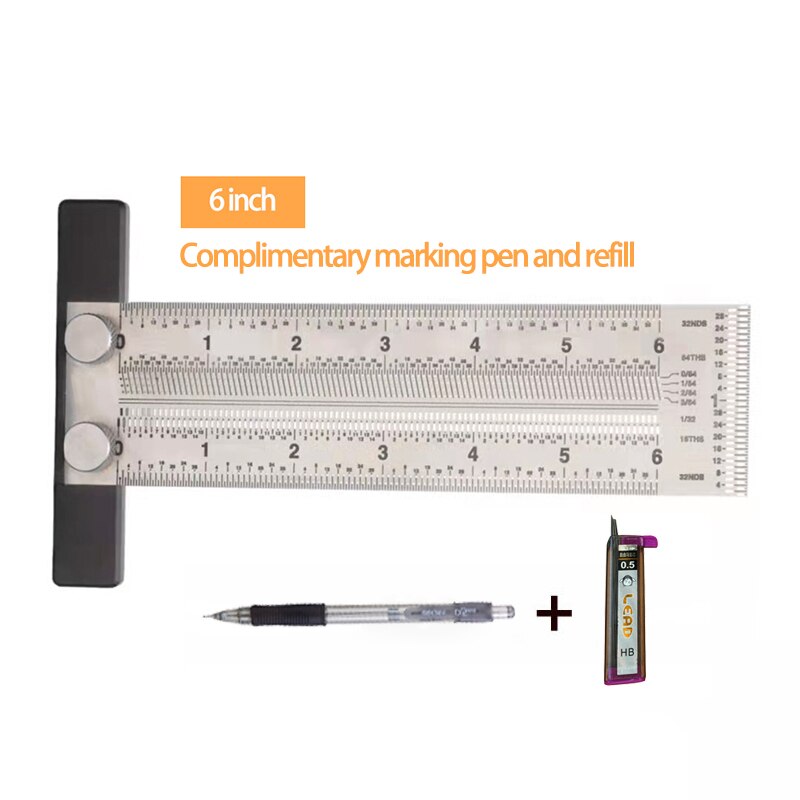 Rostfritt högprecision träbearbetning t-typ skala ... – Grandado