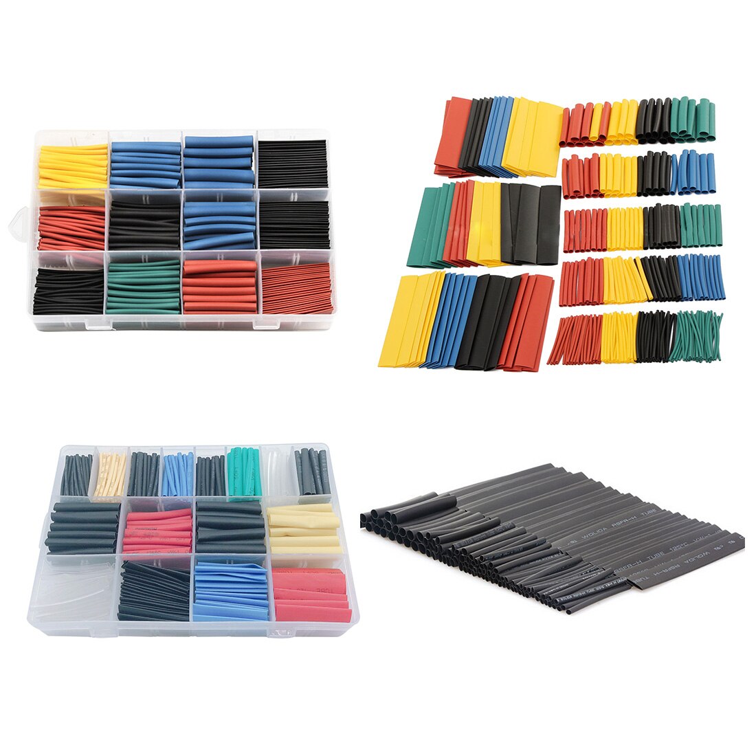 127/328/560/580 stks/set Polyolefine Krimpkous Tub... – Grandado