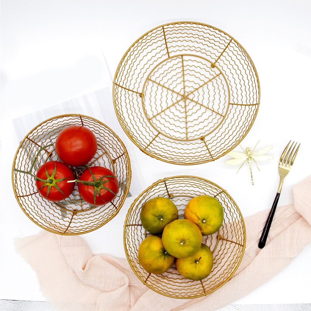 Metal Wire Fruit Basket Kitchen Countertop Fruit B... – Vicedeal