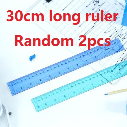 2Pcs 20/30cm Blue Transparent Soft Ruler Bendable ... – Vicedeal