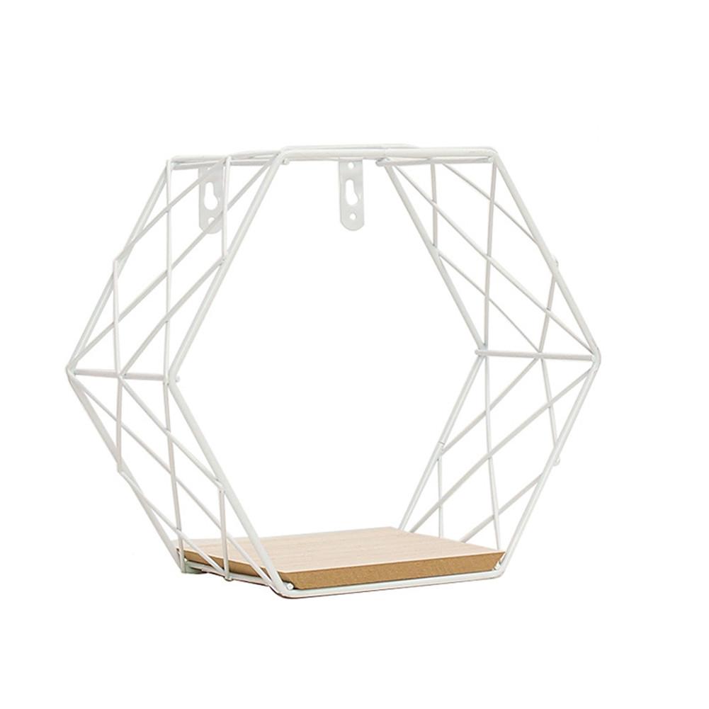 Ijzer Zeshoekige Raster Wandplank Combinatie Muur ... – Grandado