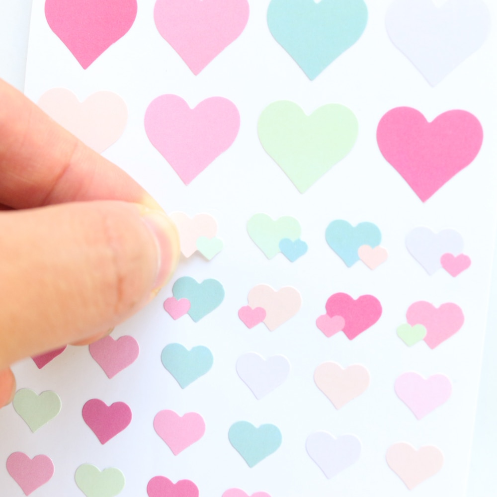 Domikee cute candy Korean love heart diary planner... – Grandado