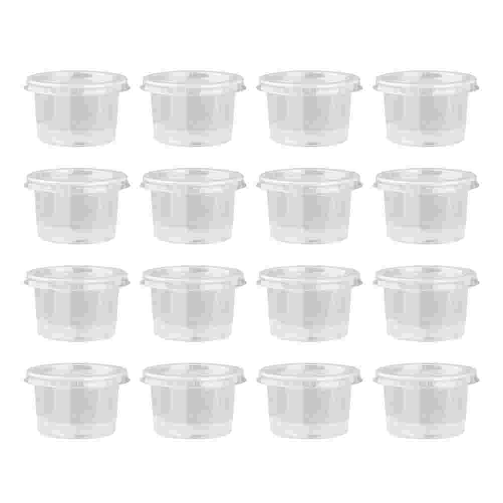 100 Sets Van Plastic Mousse Cups Met Deksels Mouss... – Grandado