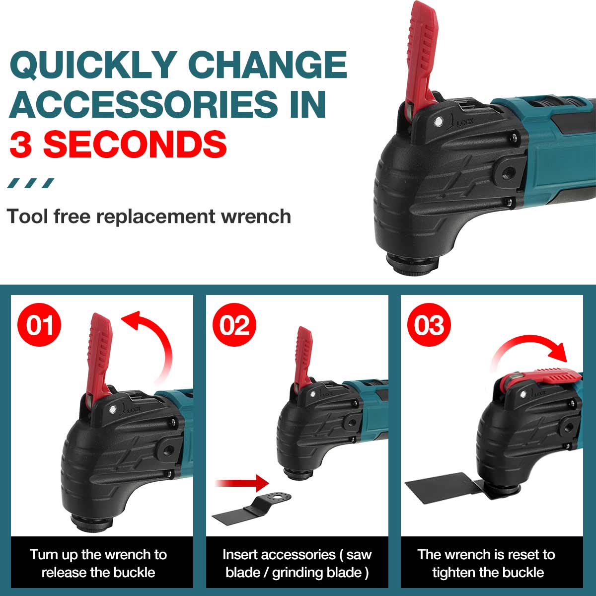 BLMIATKO Multifunction Oscillating Multi Tools Ele... – Grandado