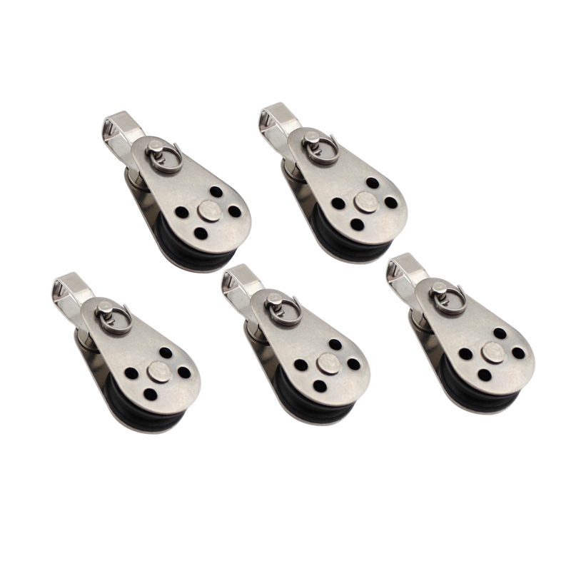 5 Stks/set Rvs Katrol 25Mm Draad Touw Crane Katrol... – Vicedeal