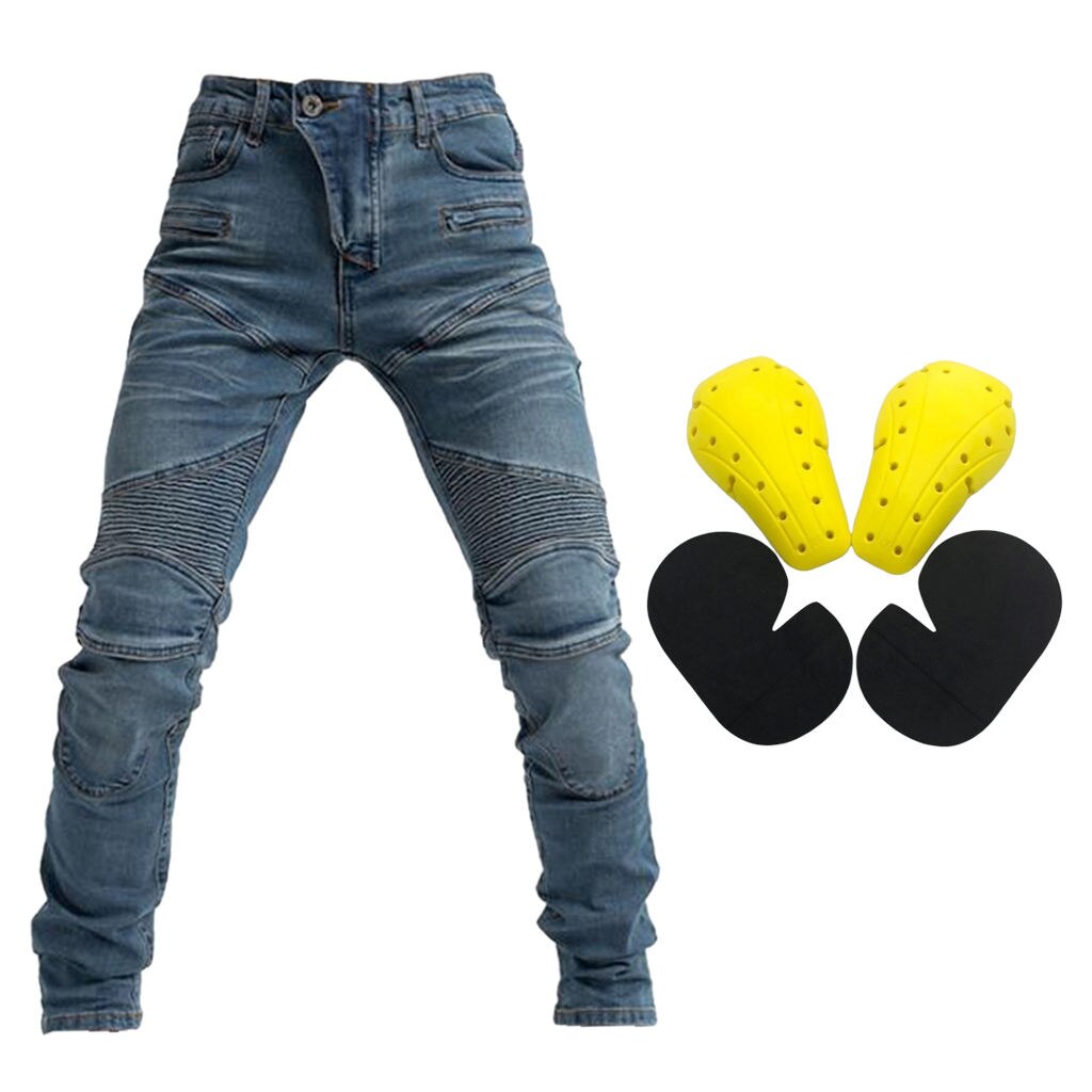 Mannen Motorrijwiel Riding Jeans Armor Racing Broe... – Grandado