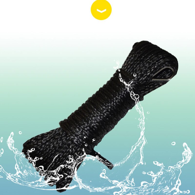 Black 1/4"*50ft Synthetic Winch Rope, ATV Winch Li... – Grandado