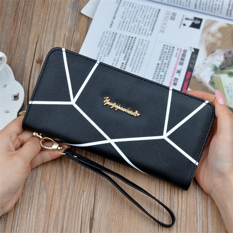 Lady Purse Geometric Pattern Wallets Large Capacit... – Grandado