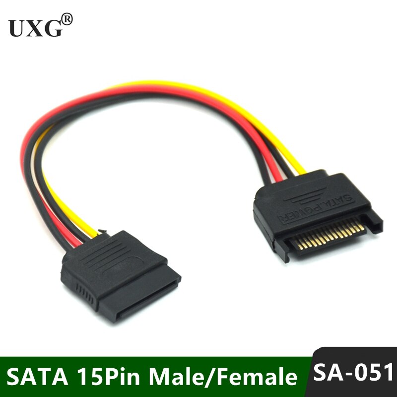 SATA II Hard Disk Power 15Pin SATA Male To SATA 2 ... – Grandado