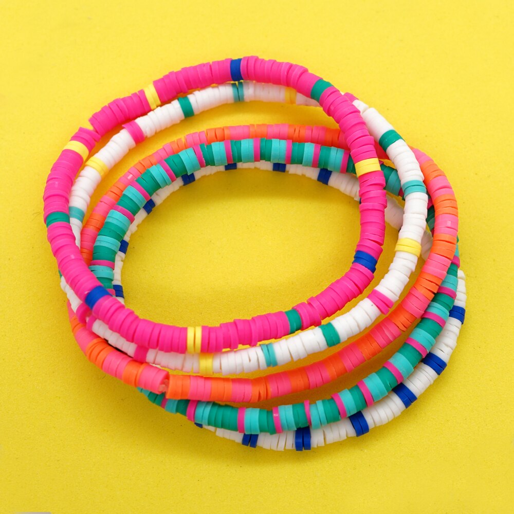 Go2Boho 5Pcs/lot Heishi Bracelet Multicolor Polyme... – Grandado