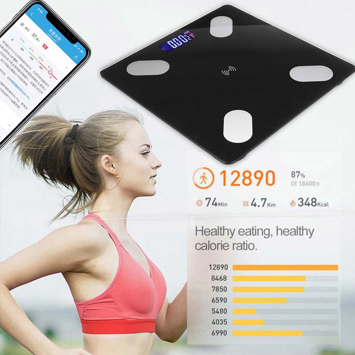 Body Fat Scale Floor Scientific Smart Electronic L... – Vicedeal