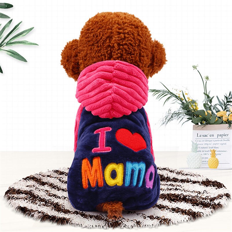 Papa Mama Viervoetige Hond Hoodies Roze Geborduurd... – Vicedeal