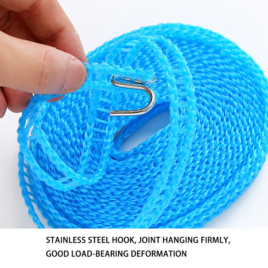 3M Nylon Clothesline Anti-Slip Clothes Hanger Trav... – Grandado