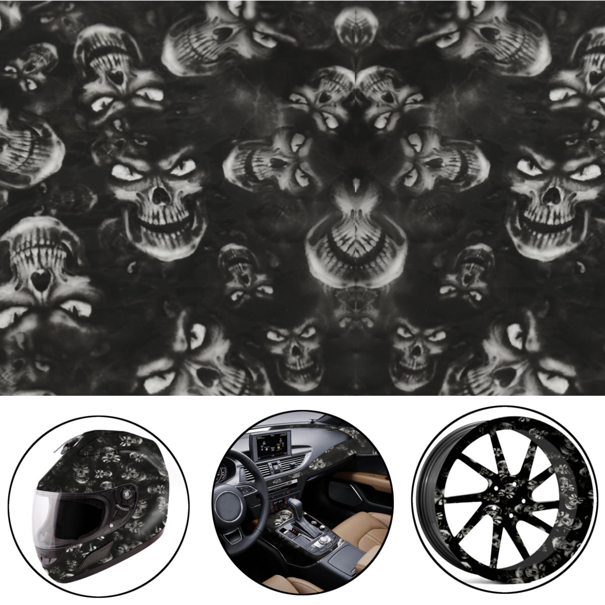 50x150cm Black PVA Hydrographic Film Water Dipping... – Vicedeal