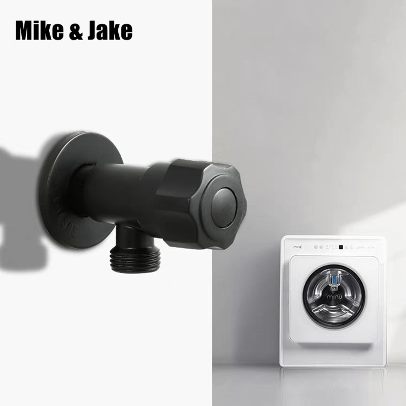 Svart lakk vask ventil rustfritt stål ventilkran o... – Vicedeal