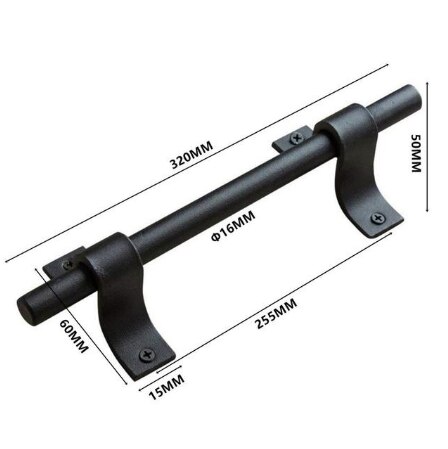 1Pcs Carbon Staal Staldeur Handvat Gate Handvat Pu... – Vicedeal