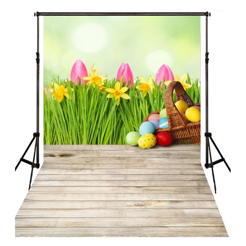 Easter Egg Themed Background Cloth Photography Bab... – Grandado