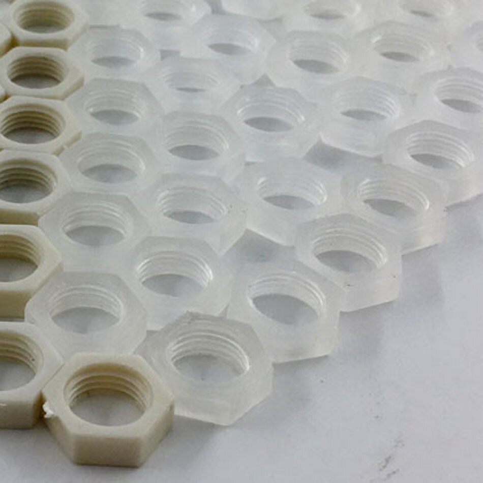 50 stks/partij Metric Moer M10 Plastic Hexagon Moe... – Vicedeal