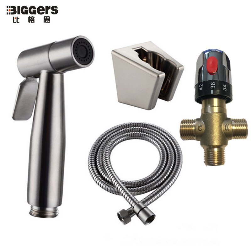 304 Stainless Steel Toilet Bidets Set Shower Spray Grandado