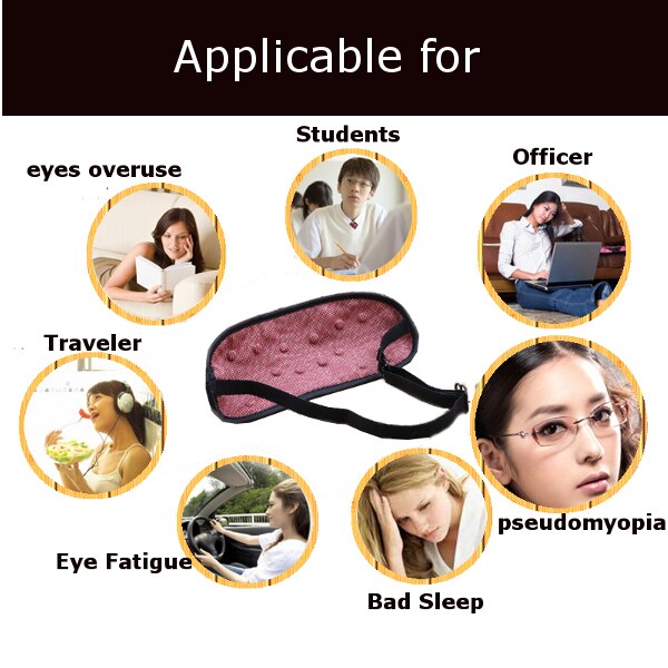 1pc Magnetic Travel Rest Eye Mask Black or Wine Re... – Grandado