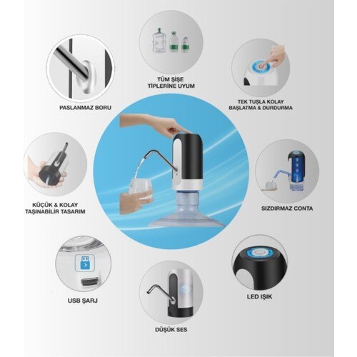 Rechargable Automatic HOD Water Pump Electric Auto... – Grandado