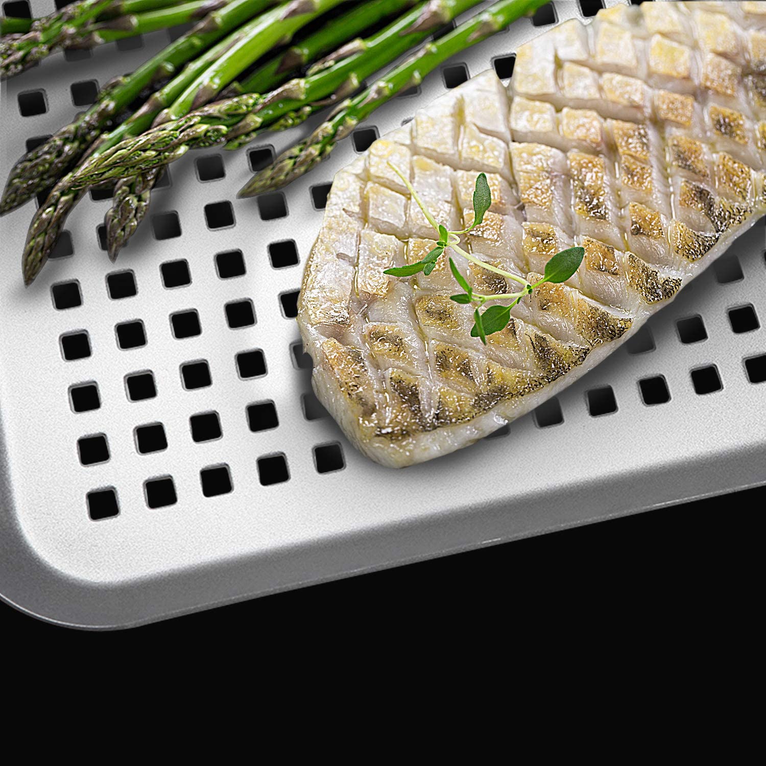 Grill Topper BBQ Grilling Pans,Heavy Duty NonStick... – Grandado