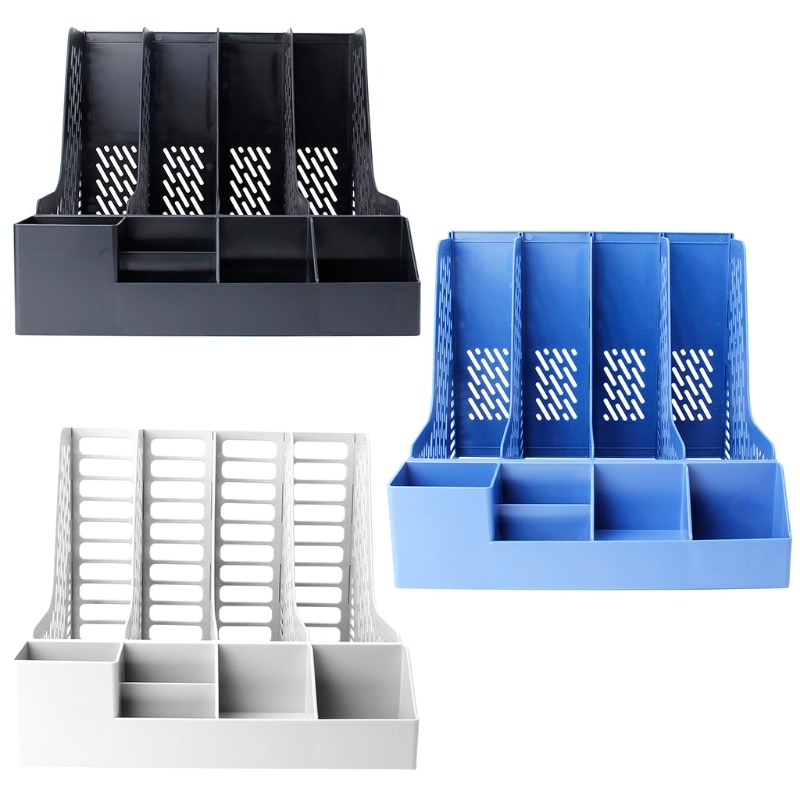 Plastic Bureau Organizer 4 Stukken Document Rack P... – Vicedeal