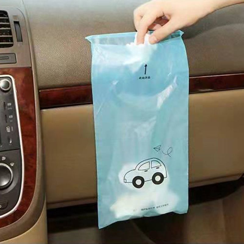 50 Pcs/pack Car Trash Bag Paste Type Disposable Ca... – Grandado