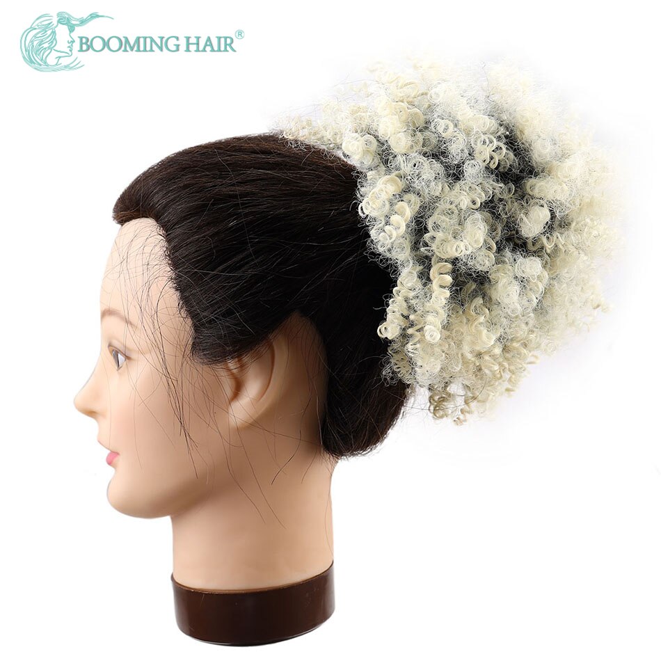Short Afro Puff Synthetic Hair Bun Chignon Hairpie... – Vicedeal